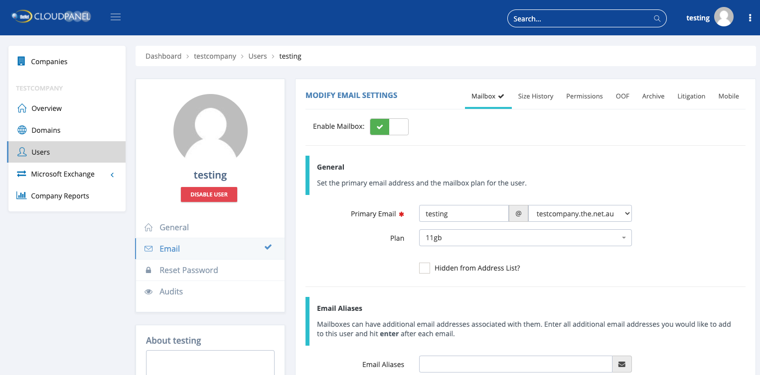 Modifying an Existing Email Account - OntheNet